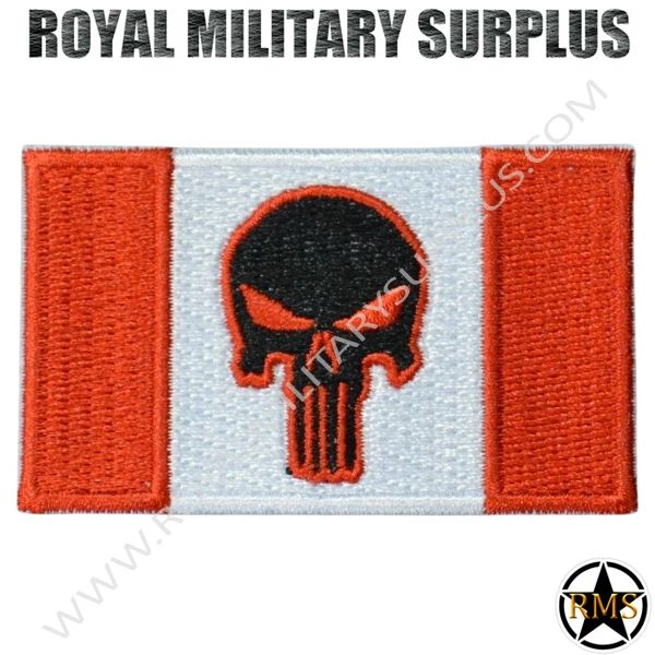 Patch - National Flags - Canada - Punisher Logo (Colors)